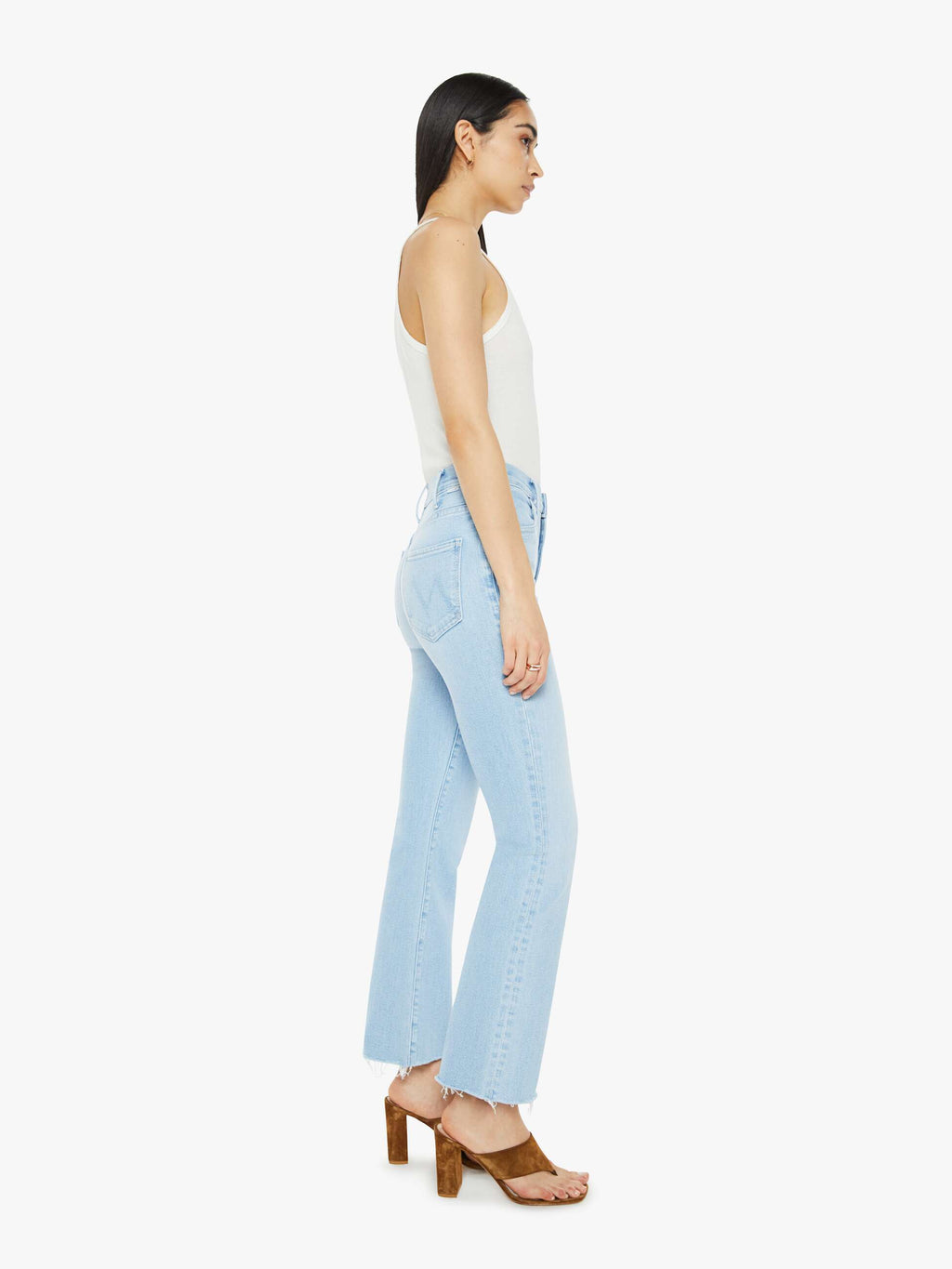 The Hustler Ankle Fray - Ball's In Your Court | MOTHER DENIM