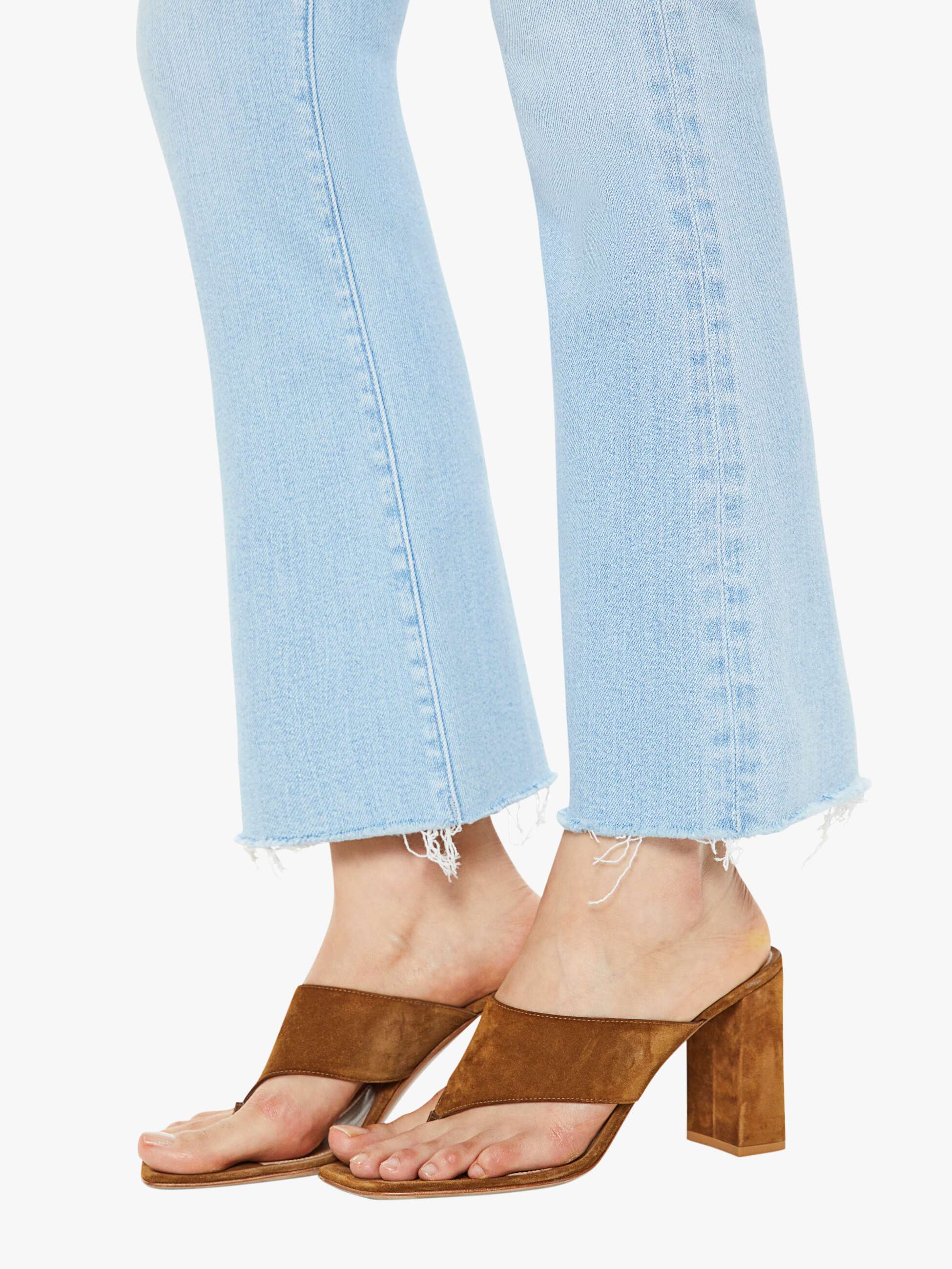 The Hustler Ankle Fray - Ball's In Your Court | MOTHER DENIM