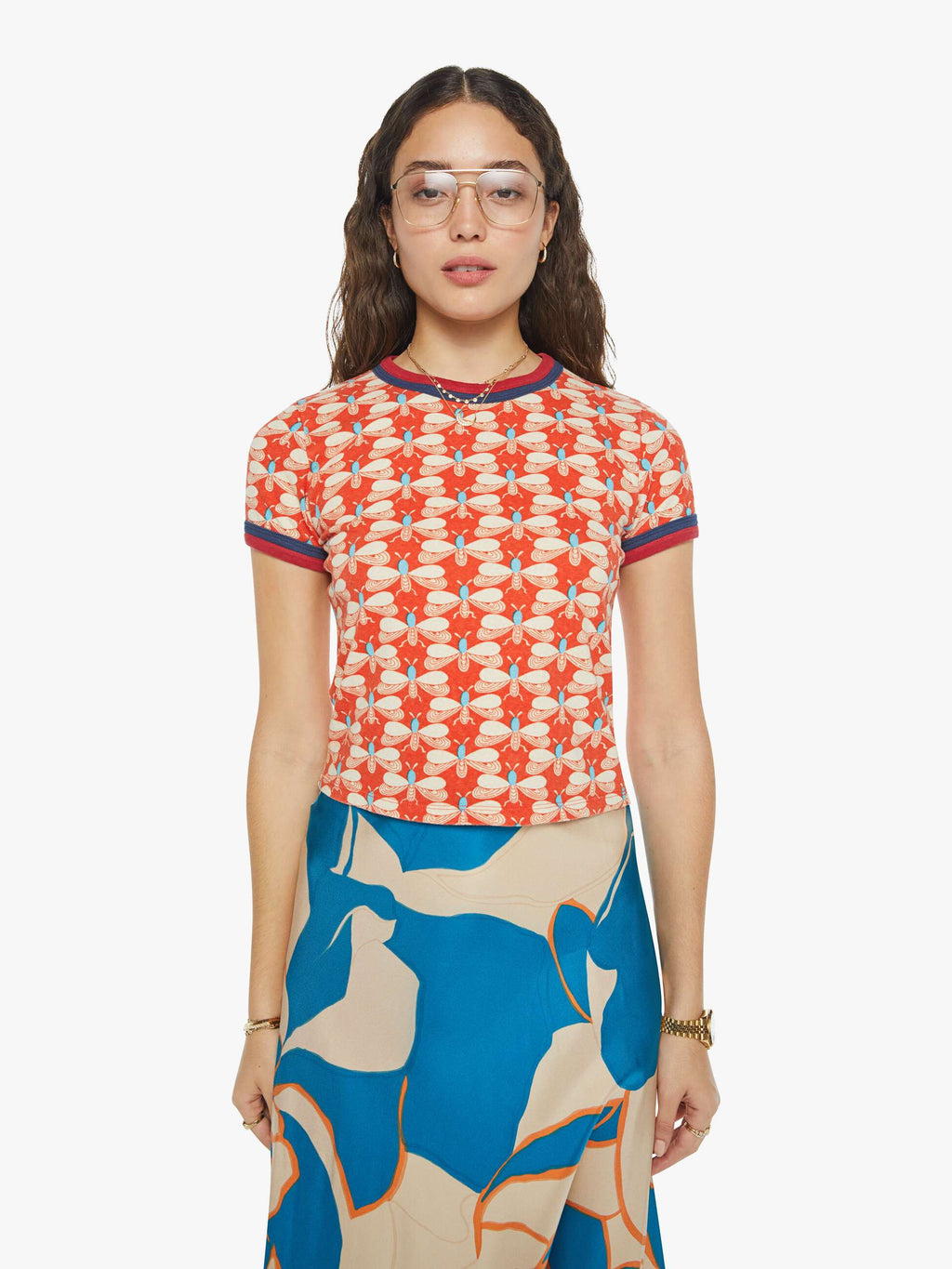 La DoubleJ x MOTHER The Itty Bitty Double Binder Ringer - Pull My Peta