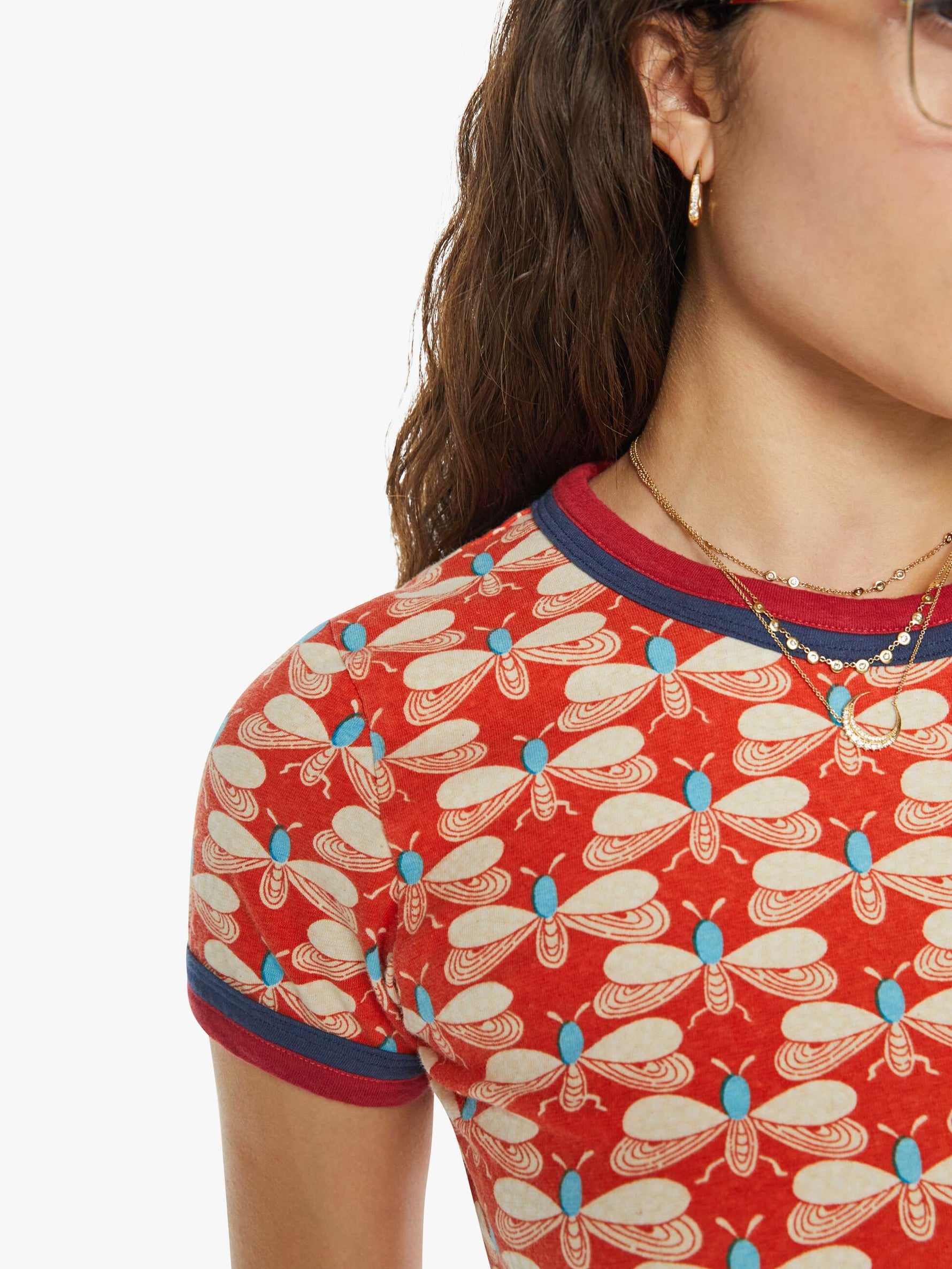 La DoubleJ x MOTHER The Itty Bitty Double Binder Ringer - Pull My Peta